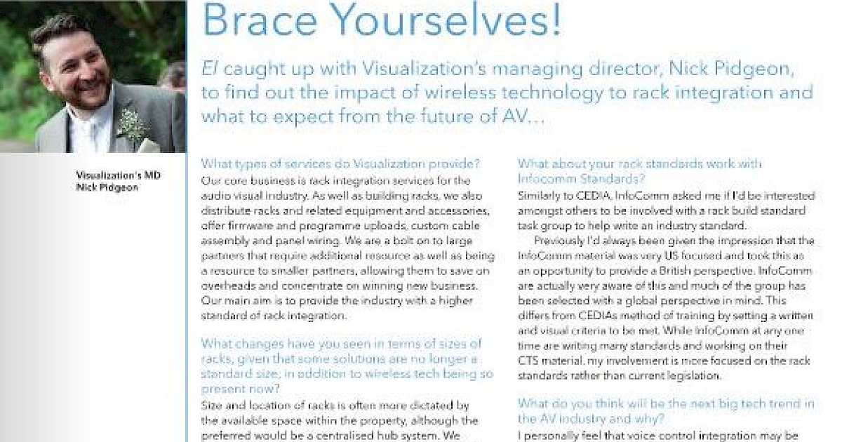 Visualization | Essential Install Magazine Q&A with Nick Pidgeon ...